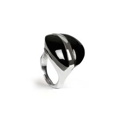 Tiger Treasure Qualit&auml;t, inspiriert seit 1890 Ring 'St&auml;rke' Damen Gr&ouml;&szlig;e 54 schwarz