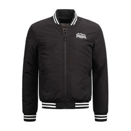 Lonsdale Übergangsjacke 'TRUSTHORPE' Herren Größe L schwarz / weiß
