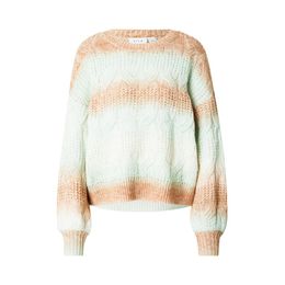Vila Pullover 'VISENVAS' Damen Gr&ouml;&szlig;e L camel / hellbeige / mint