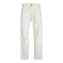 Jack & Jones Jack & Jones Pants 'JPSTEddie JJCarpenter' male White size 36