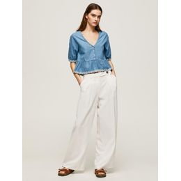 Pepe Jeans Bluse 'Berta' Damen Gr&ouml;&szlig;e S blue denim