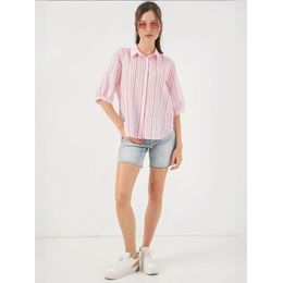 Bigdart Bluse Damen Gr&ouml;&szlig;e XL pink / wei&szlig;
