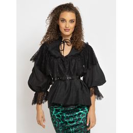 JIORO Bluse 'BOHEMIAN' Damen Gr&ouml;&szlig;e L schwarz