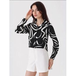 Bigdart Bluse Damen Gr&ouml;&szlig;e S schwarz / wei&szlig;