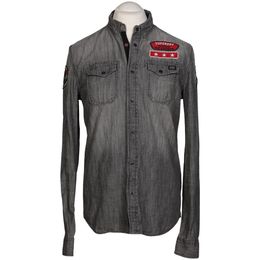 Superdry Hemd Herren Größe M Second Hand grau