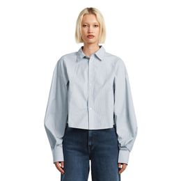 G-Star Raw G-star Bluse Damen Gr&ouml;&szlig;e XXL pastellblau / wei&szlig;