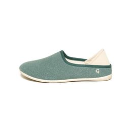 Gottstein Slippers 'Linen Slip-On' female Green size 42