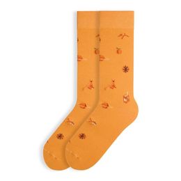 von Jungfeld Socks 'SIGNATURE ICONS' female Orange size 39-42