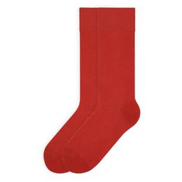von Jungfeld Socken 'Signature Innenbund' Damen Gr&ouml;&szlig;e 43/46 rot