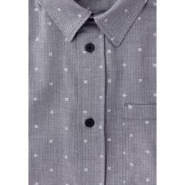 Street One Men Hemd Herren Gr&ouml;&szlig;e S grau / wei&szlig;