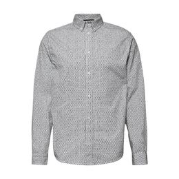 Street One MEN Hemd Herren Gr&ouml;&szlig;e M grau / wei&szlig;