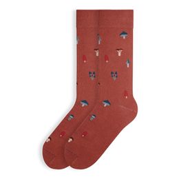 von Jungfeld Socken 'Signature Icons' Damen Gr&ouml;&szlig;e 39/42 kupfer