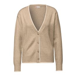 Street One Strickjacke Damen Gr&ouml;&szlig;e XXL beige / hellbeige