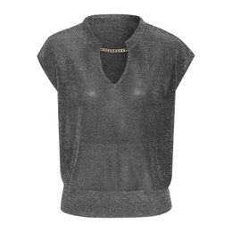 Lascana Pullover Damen Gr&ouml;&szlig;e XS schwarz / silber
