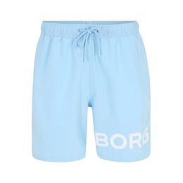 Bj&ouml;rn Borg BJ&Ouml;RN BORG Badeshorts 'Sheldon' Herren Gr&ouml;&szlig;e M hellblau / wei&szlig;