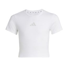 adidas Sportswear Funktionsshirt 'Future Icons' Mädchen Größe 128 dunkelgrau / weiß