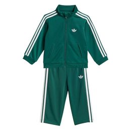 adidas originals Jogginganzug 'Firebird' Jungen Größe 62 dunkelgrün / weiß