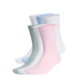 adidas Performance Sportsocken 'Ess' Herren Gr&ouml;&szlig;e 49/51 hellblau / hellgr&uuml;n / rosa / wei&szlig;
