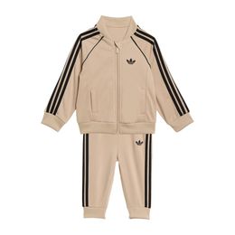 adidas originals Jogginganzug 'Sst' Jungen Größe 104 beige / schwarz