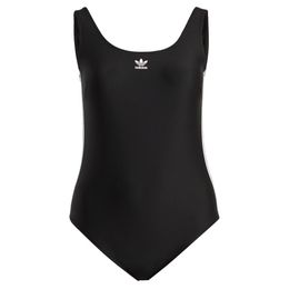 adidas originals Badeanzug 'Adicolor 3-Stripes (Plus Size)' Damen Größe XL/XXL schwarz / weiß