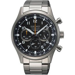 Seiko Uhr Herren Größe One Size schwarz / silber
