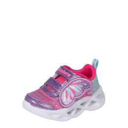 Skechers Sneaker Mädchen Größe 22 hellblau / pink / silber / weiß
