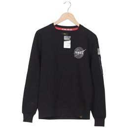 Alpha Industries Sweater Herren Gr&ouml;&szlig;e S Second Hand schwarz