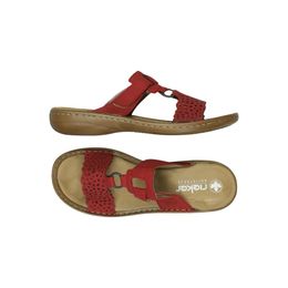 Rieker Sandalen Damen Gr&ouml;&szlig;e 42 Second Hand rot