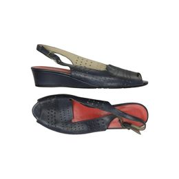 PAS DE ROUGE Sandalen Damen Gr&ouml;&szlig;e 39.5 Second Hand marine