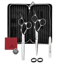 Olivia Garden Scheren SilkCut PRO 2er Set HS 5,75 u. MS 6,0 Zoll - S-1140