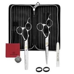 Olivia Garden Scheren SilkCut PRO 2er Set HS 5,75 u. MS 6,0 Zoll - S-1141