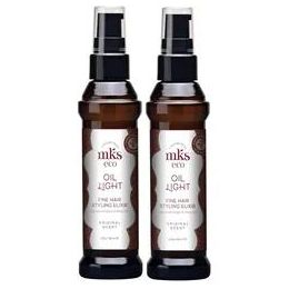 mks eco Marrakesh Oil light mit Argan&ouml;l und Hanfsamen&ouml;l f&uuml;r Glanz 2x 60 ml
