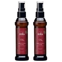 mks eco Marrakesh Oil normal mit Argan&ouml;l Hanfsamen&ouml;l f&uuml;r Glanz 2x 60 ml