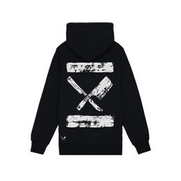 DISTORTED PEOPLE Sweatshirt 'Inked Blades' male Black size S
