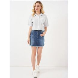 Bigdart Bluse Damen Gr&ouml;&szlig;e L blau / wei&szlig;