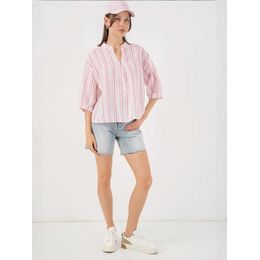 Bigdart Bluse Damen Gr&ouml;&szlig;e S pink / wei&szlig;