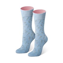 von Jungfeld Socken 'Blu' Damen Gr&ouml;&szlig;e 39/42 hellblau
