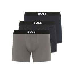 BOSS Herren Boxershorts "Boxer Brief 3P BOSS ONE", Gr. Mopen miscellaneous 980, Jersey, Obermaterial: 95% Baumwolle, 5% Elasthan, Unterhosen,