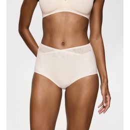 Shapingslip Triumph "True Shape Sensation T", Damen, Gr. 42, beige (fresh powder), Jersey, Obermaterial: 56% Polyamid, 44% Elasthan, Unterhosen, Mesh-Eins&auml;tze, flache Kanten