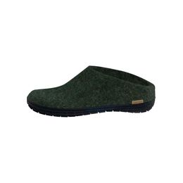 glerups Slippers 'Black Rubber' female Green size 44