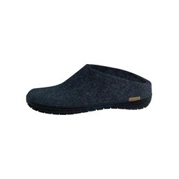 glerups Slippers 'Black Rubber' female Blue size 38