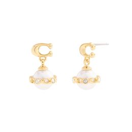 Coach Earrings female Beige size One Size