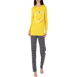 Loreza Pajama 'Damen Pyjama Katrin' female Yellow size XL