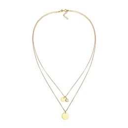 Elli Kette Damen Gr&ouml;&szlig;e 40 gold / wei&szlig;