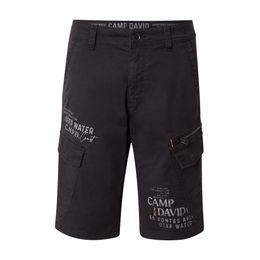CAMP DAVID Shorts Herren Gr&ouml;&szlig;e 40 grau / schwarz