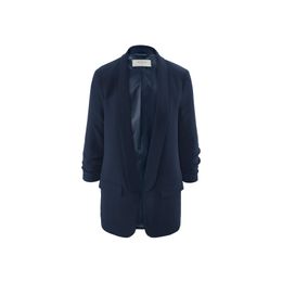 Tchibo - Blazer mit gerafften &Auml;rmeln - Damen - Gr. 38 - dunkelblau