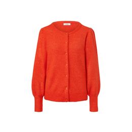 Tchibo - Feinstrickjacke mit Puff&auml;rmeln - Damen - Gr. XXL - orange