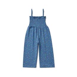 Tchibo - Jumpsuit in 7/8-L&auml;nge - M&auml;dchen - Gr. 98/104 - blau/print