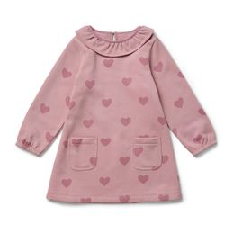 Tchibo - Kinder-Sweatkleid - M&auml;dchen - Gr. 98/104 - dunkelrosa