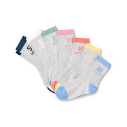 Tchibo - 7 Paar Socken mit Wochentagen - Herren - Gr. 35-38 - dunkelblau